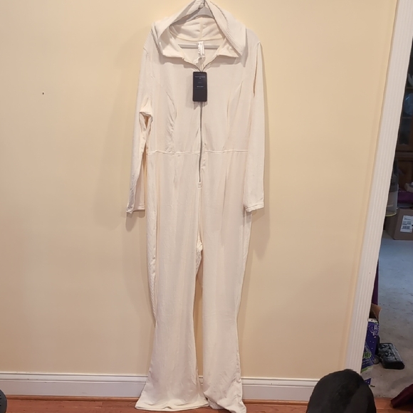Fabletics | Pants & Jumpsuits | Fabletics Offwhite Jumpsuit | Poshmark